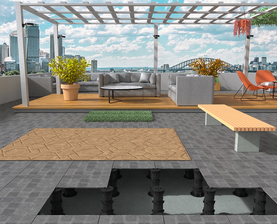 Outdoor Raised Floor | All Weather Flooring - Unitile